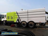 China FVZ CXA 300hp ISUZU Road Sweeper Truck 6X4 With High Pressure Water Cleaner for sale