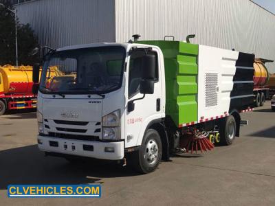 China ISUZU KV100 130hp 5000L Water 5000L Garbage Tank Sweeper Truck for sale