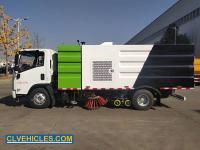 China ISUZU KV100 130hp 5000L Water 5000L Garbage Tank Sweeper Truck for sale