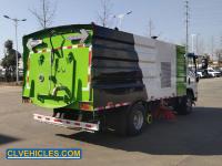 China ISUZU KV100 130hp 5000L Water 5000L Garbage Tank Sweeper Truck for sale