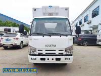 China ISUZU ELF 98hp 4 ton Refrigerated Delivery Truck Foam Insulation for sale
