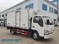 China ISUZU ELF 98hp 4 ton Refrigerated Delivery Truck Foam Insulation for sale
