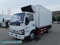 China N Series ISUZU Reefer Truck 130hp Cold Truck Delivery Sliding Doors for sale