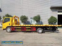 China 700P 190hp ISUZU Tow Truck Flatbed Recovery Truck 6300mm With ABS Brakes for sale