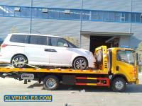 China ISUZU ELF 98hp Flat Bed Tow Truck KV100 4200mm 4 ton heavy duty for sale