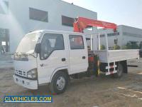 China Two Arm ISUZU Truck Mounted Crane Crew Cabin Light Duty 3200kg for sale