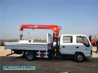 China Two Arm ISUZU Truck Mounted Crane Crew Cabin Light Duty 3200kg for sale