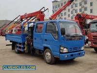 China ISUZU 130hp Crane Truck Lifting 3 ton Construction Machinery for sale