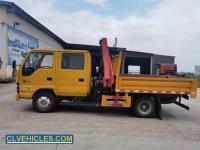 China NPR NQR NKR ISUZU Truck Mounted Crane 3 ton Knuckle Crane Truck for sale
