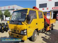 China NPR NQR NKR ISUZU Truck Mounted Crane 3 ton Knuckle Crane Truck for sale