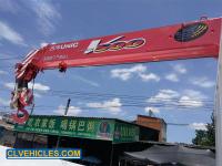 China ISUZU 700P ELF Cargo Crane Truck 4X2 190hp Straight Arm 5 ton for sale