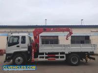 China 205hp 6.3 Ton FTR ISUZU Truck Mounted Crane 10m Straight Lifting for sale