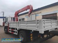 China 205hp 6.3 Ton FTR ISUZU Truck Mounted Crane 10m Straight Lifting for sale