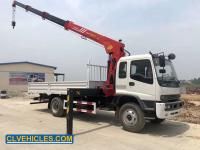 China ISUZU FTR 205hp 180 Kw Truck With Crane Arm 4X2 8t For Nigeria for sale