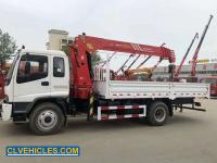 China ISUZU FTR 205hp 180 Kw Truck With Crane Arm 4X2 8t For Nigeria for sale