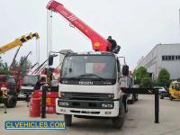 China ISUZU FTR 205hp 180 Kw Truck With Crane Arm 4X2 8t For Nigeria for sale