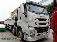 China 8X4 GIGA ISUZU Truck Mounted Crane 16 Ton Telescopic Boom Crane Truck for sale