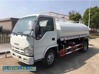 China 3000 Liters ISUZU Water Truck Power Steering With Radial Tires for sale