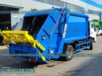China ISUZU 600P 130hp 5ton Automatic Garbage Compactor Truck for sale