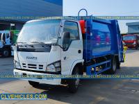 China ISUZU 600P 130hp 5ton Automatic Garbage Compactor Truck for sale