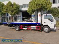 China ISUZU 600P Tow Truck 130hp 4 Ton Flatbed Tow Truck for sale