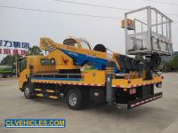 China ISUZU ELF KV100 28m Aerial Platform Truck Manlift Truck for sale