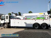 China ISUZU FVZ 6x4 300Hp 25ton Rotator Wrecker Tow Truck for sale