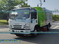 China ISUZU KV600 130hp 5000L High Pressure Road Washing Truck for sale