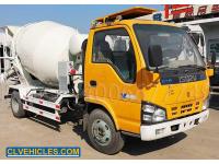 China ISUZU 600P 3CBM Concrete Mixer Truck Using for Concrete Mixing Plant for sale