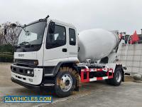 China ISUZU FTR 205hp 6Cbms Mixer Truck Variable Capacity On Site Drum Mixing Concrete for sale