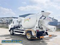 China ISUZU Light Duty Concrete Mixer Truck 4CBM Capacity With Standard Cab for sale