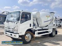 China ISUZU Light Duty Concrete Mixer Truck 4CBM Capacity With Standard Cab for sale