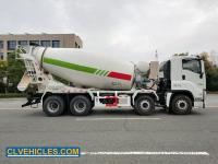 China ISUZU GIGA 8X4 380hp Transporting Concrete Truck with 12-14cbm Drum Cement Mixer Truck for Construction for sale