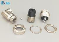 China Male And Female GX16 2 Pin Aviation Connector Plug 90 Dehree Zinc Alloy Material Welding for sale