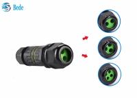 China IP 68 Waterproof Cable Connectors 3 Pins Output 2~4 Wires Withstand High Voltage And High Current for sale