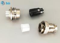 China Straight Silver Plated Plug Gx16 Aviation Connector 5 Pin Male And Female for sale