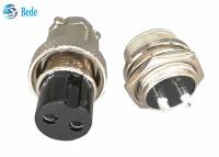 China 2 Pin 16MM Circular Gx16 Aviation Connector Panel Mount Connector Male And Female Sets for sale
