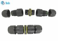 China Underground IP68 Electrical Waterproof Cable Connectors 2 Channel  2~3 Pins M16 Outdoor for sale