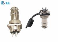 China Panel Mount Circular 9 Pins - 2 Pin Aviation Connector GX20 With Square Flange M19 Male Female Set for sale
