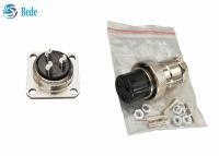 China Panel Mount Circular 9 Pins - 2 Pin Aviation Connector GX20 With Square Flange M19 Male Female Set for sale