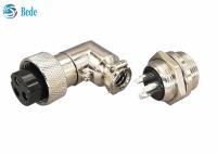 China GX 20 Elbow Aviation Connector Plug Panel Mounting Connectors 90 Degrees Female And Male Kits for sale