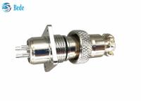 China 5 6 7 Pin M12 Circular Connector With Square Flange Male And Female Sets for sale