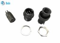 China GX 12 Aviation Connector Black Color 5 6 7 Pin M12 Panel Mounting Connectors for sale