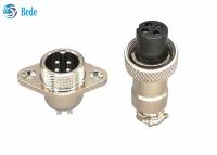 China Rhombus Flange M12 3A 200V Rugged-Grade Circular Connectors 5 6 7 Pins for sale