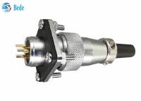China Square Flange And Dust Cover WS20 Circular Connectors With 2 3 4 Pin 500V 25A for sale