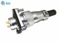 China WS20 5 6 7 8 Pin Circular Connector With Square Flange And Dust Cover 500V 10A for sale