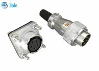 China 9 10 12 14 Pin 400V 5A WS20 Circular Connectors With Square Flange And Dust Cover for sale