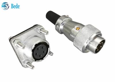 China 9 10 12 14 Pin 400V 5A WS20 Circular Connectors With Square Flange And Dust Cover for sale
