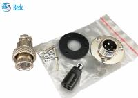 China Round Flange 2~7 Pins Gx12 Aviation Connector 3A 200V For Panel Mounting for sale