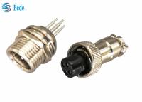 China PCB Welding Model Gx12 Aviation Connector 2~7 Pin Panel Mount Connector 3A 200V for sale